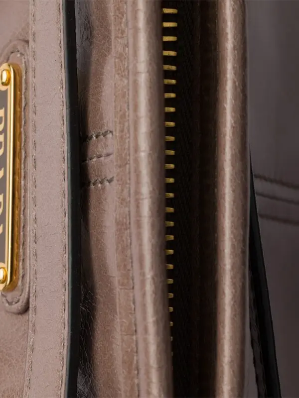 Prada Leather Handbag - Grey