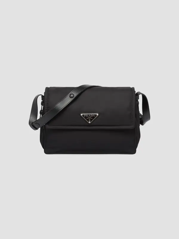 Prada Padded Re-nylon Shoulder Bag - Black