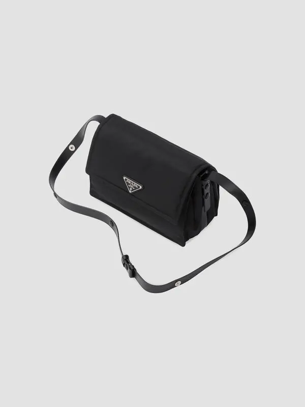 Prada Padded Re-nylon Shoulder Bag - Black