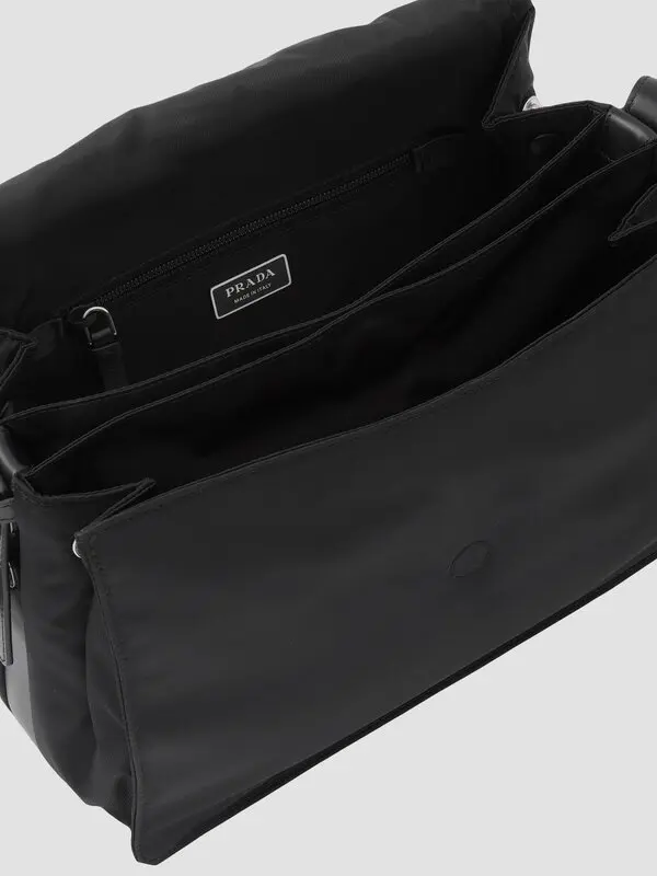 Prada Padded Re-nylon Shoulder Bag - Black