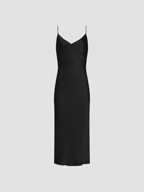 L'Agence Seridine Midi Slip Dress