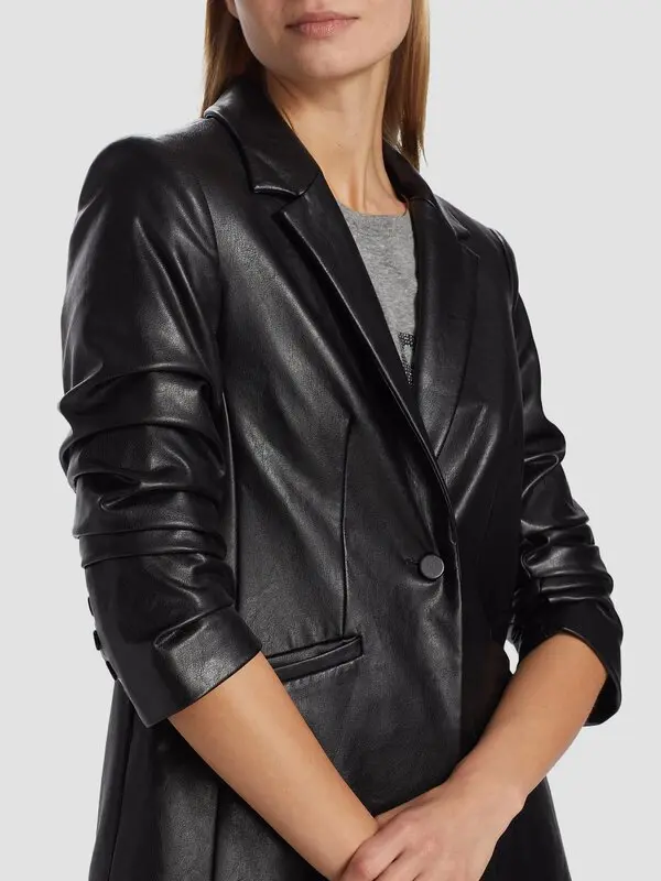 Cinq À Sept Kylie Faux Leather Jacket - Black