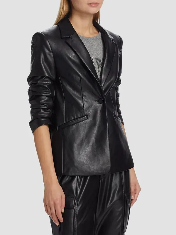 Cinq À Sept Kylie Faux Leather Jacket - Black