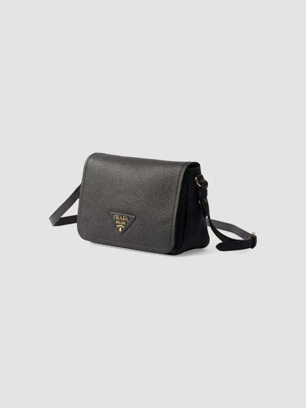 Prada Leather Shoulder Bag - Black
