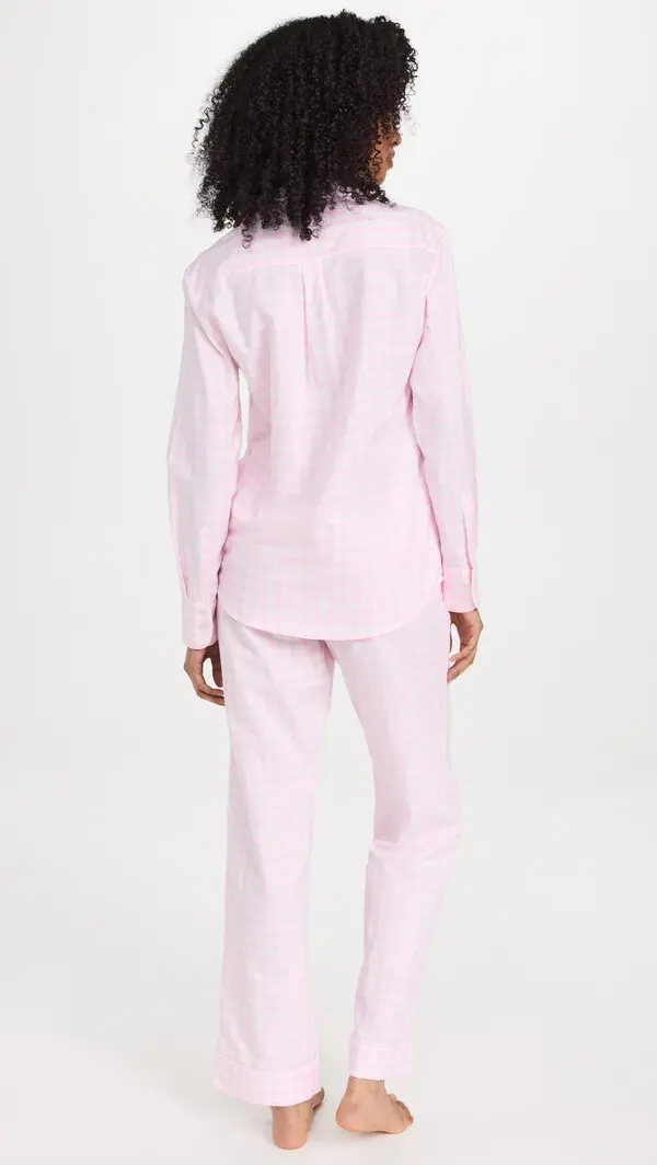 PETITE PLUME Gingham Pajama Set - Pink
