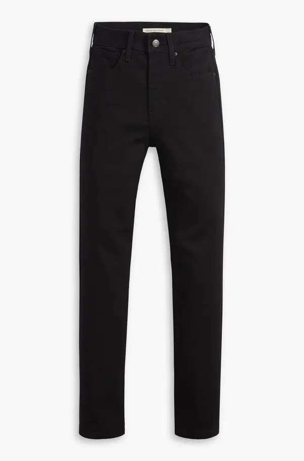 LEVI'S 724 High-rise Slim Straight Cropped Jeans - Soft Black