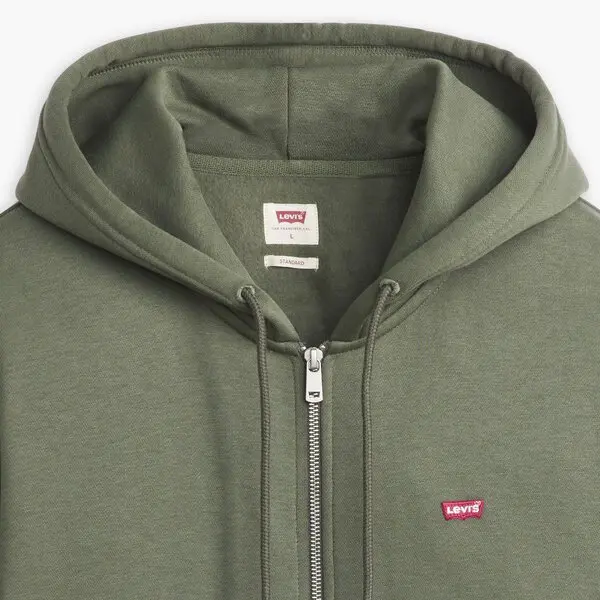 LEVI'S Zip-up Hoodie Sweatshirt - Thyme