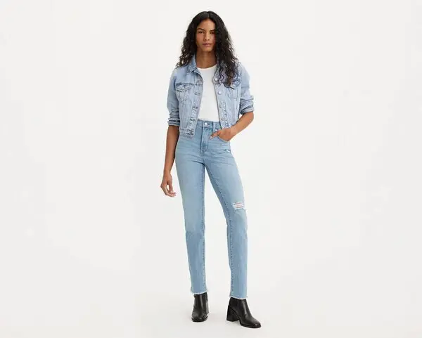 LEVI'S 724 High-rise Slim Straight Jeans - Slate Reveal