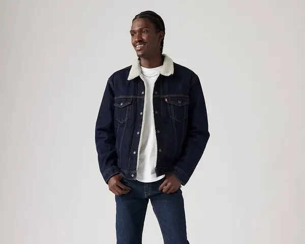 LEVI'S Type Iii Sherpa Trucker Jacket - Juniper Rinse