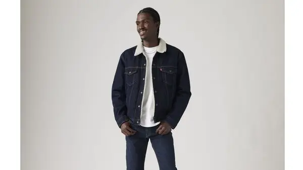 LEVI'S Type Iii Sherpa Trucker Jacket - Juniper Rinse