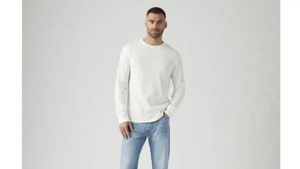 LEVI'S Long Sleeve Standard Fit Thermal Shirt - Egret