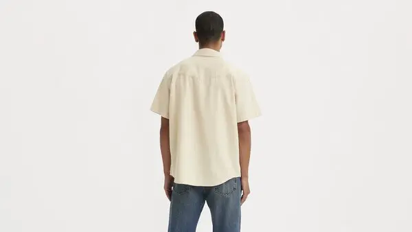 LEVI'S Short Sleeve Relaxed Fit Western Shirt Chambray