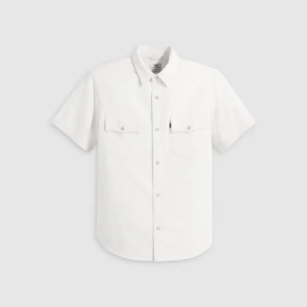 LEVI'S Short Sleeve Relaxed Fit Western Shirt Chambray