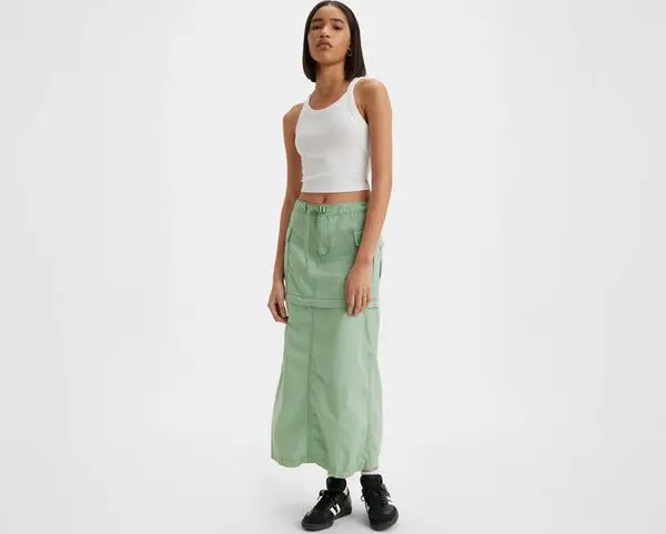 LEVI'S Convertible Cargo Skirt - Granite Green