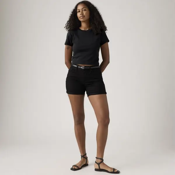 LEVI'S Mid Length Shorts - Black And Black