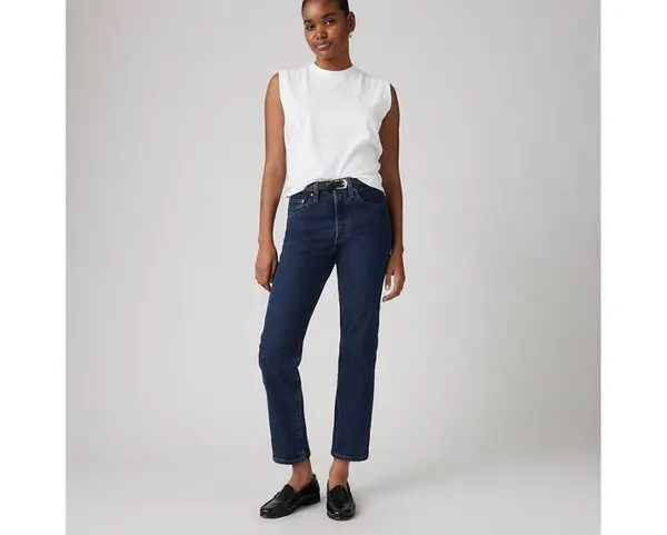 LEVI'S 501 Original Cropped Jeans - Salsa