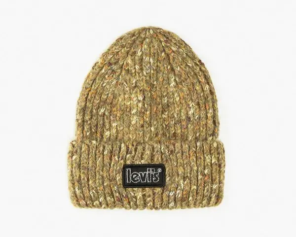 LEVI'S Ribbed Beanie - Medium Yellow