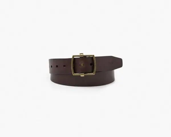 LEVI'S Chunky Center Bar Belt - Brown