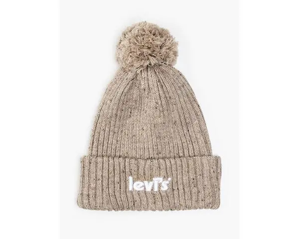 LEVI'S Pom Beanie - Cream