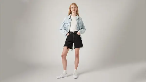LEVI'S 501 Mid Thigh Shorts - Lunar Black