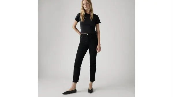 LEVI'S 501 Original Cropped Jeans - Black Sprout