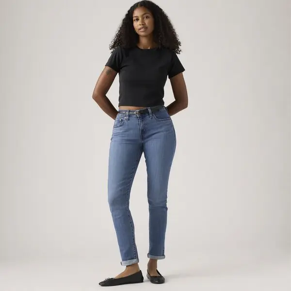 LEVI'S Boyfriend Mid Rise Jeans - Lapis Gem