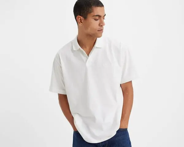 LEVI'S Authentic Polo Shirt - Bright White