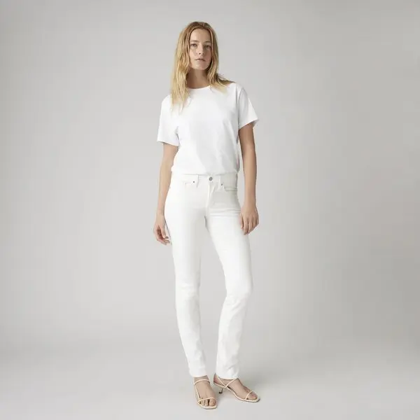 LEVI'S 314 Shaping Straight Jeans - Soft Clean White