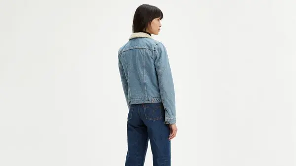 LEVI'S Original Sherpa Trucker Jacket - Divided Blue