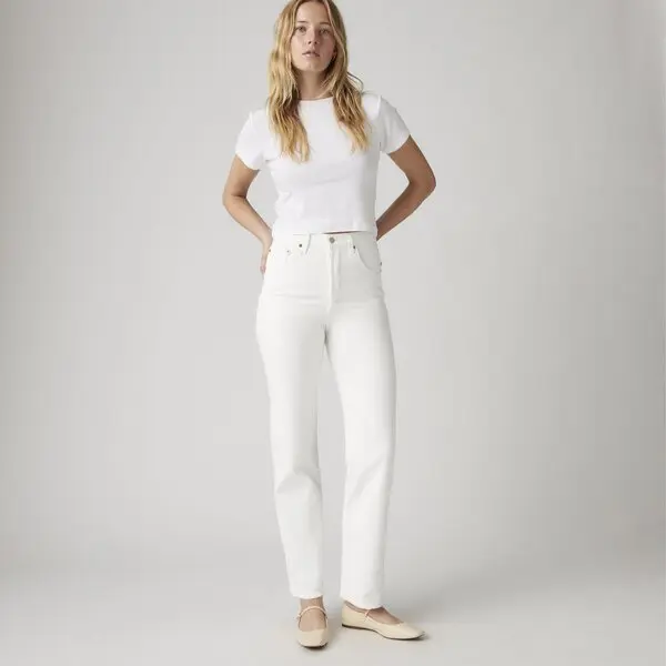 LEVI'S Ribcage Straight Ankle Jeans - Cloud Over