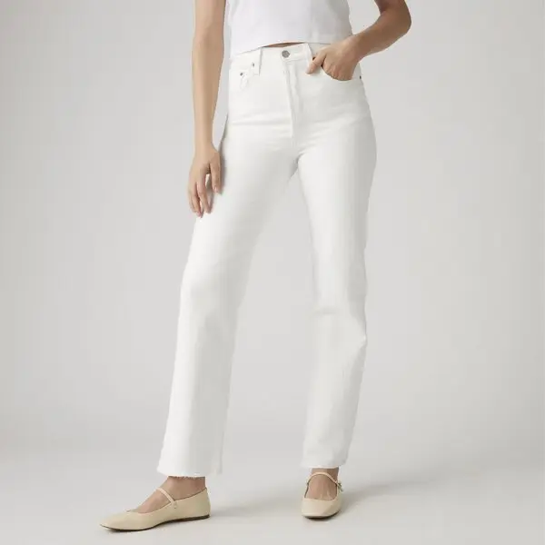 LEVI'S Ribcage Straight Ankle Jeans