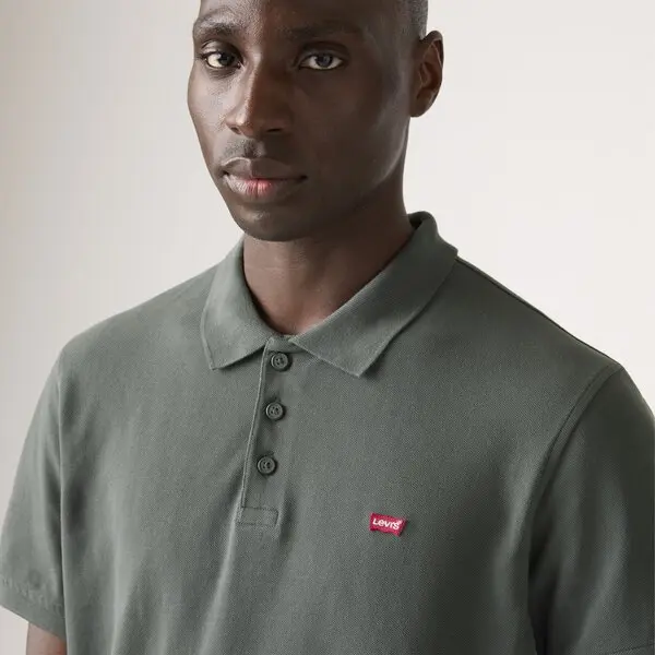 LEVI'S Housemark Polo Shirt - Grey Ore