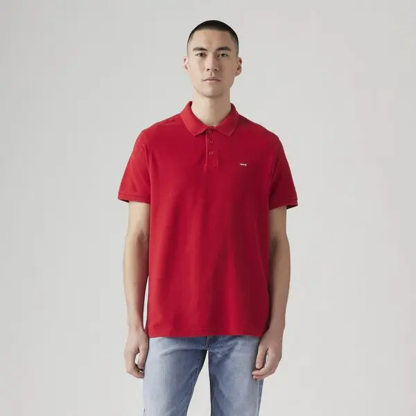 LEVI'S Housemark Polo Shirt - Crimson