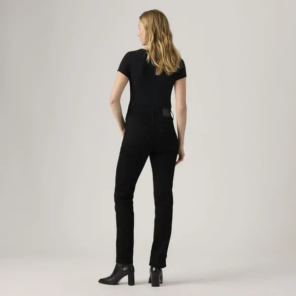 LEVI'S 724 High-rise Slim Straight Jeans - Soft Black