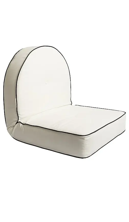 BUSINESS & PLEASURE Reclining Pillow Lounger In White - Antique White