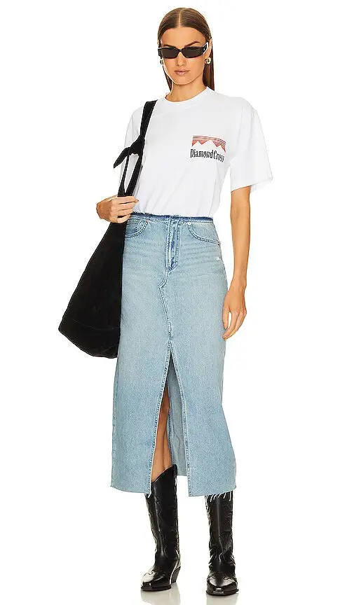 DIAMOND CROSS RANCH Three Peaks T-shirt - White