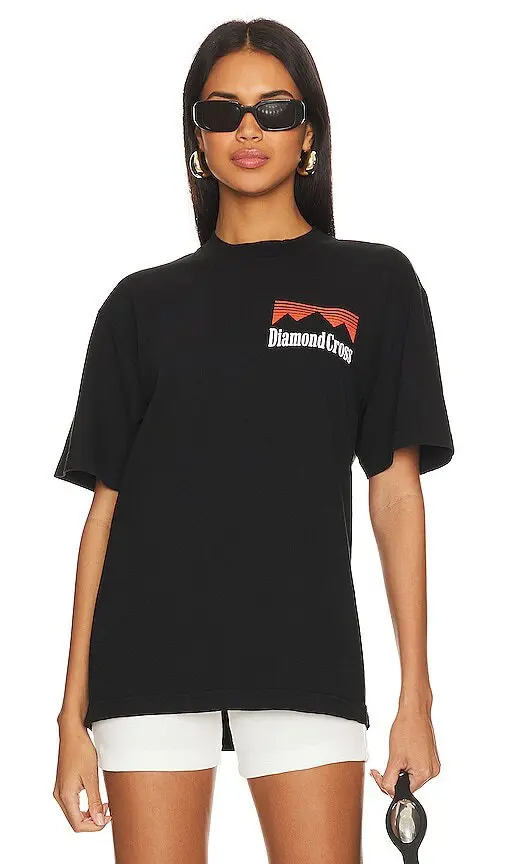 DIAMOND CROSS RANCH Full Moon T-shirt - Black