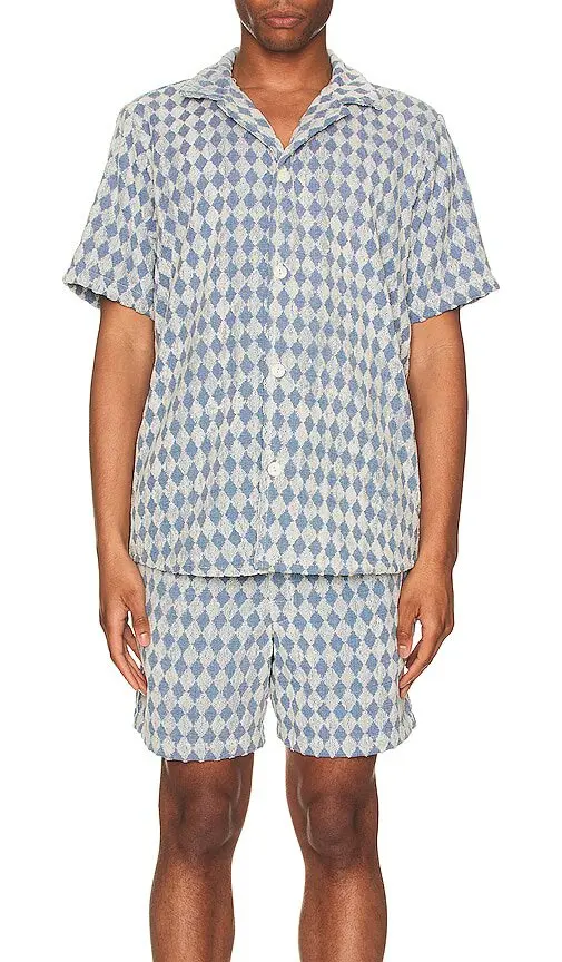 Oas Navy Diamond Cuba Terry Shirt