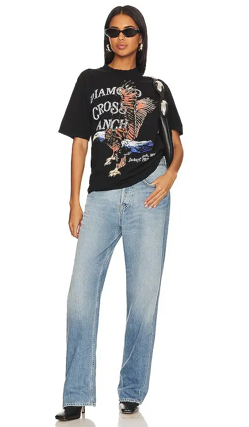 DIAMOND CROSS RANCH Wing Span T-shirt - Black