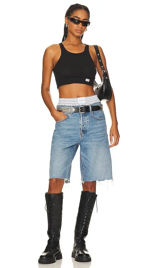 Alexander Wang Cropped Classic Racer Tank