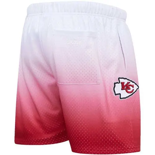 PRO STANDARD White Kansas City Chiefs Ombre Mesh Shorts