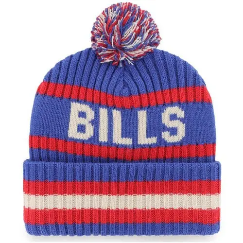 '47 Buffalo Bills Bering Knit Hat With Pom - Royal