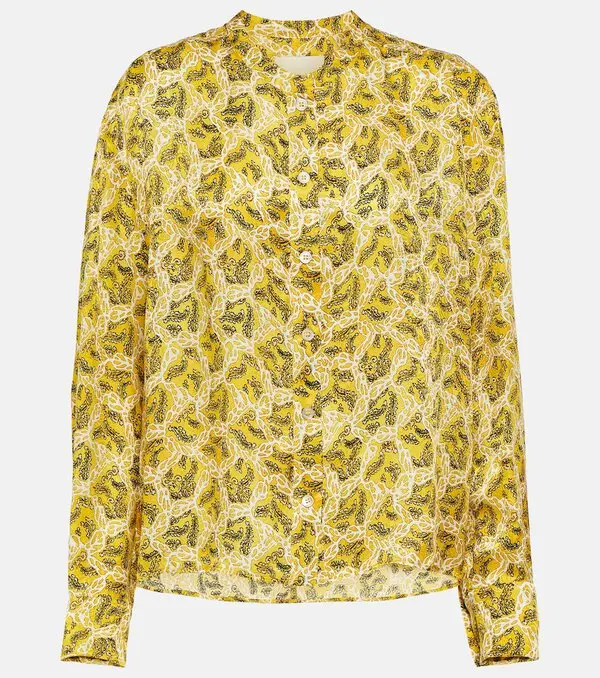 Isabel Marant Leidy Printed Satin Blouse