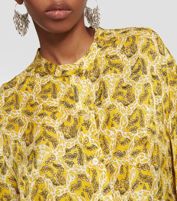 Isabel Marant Étoile Leidy Printed Satin Blouse