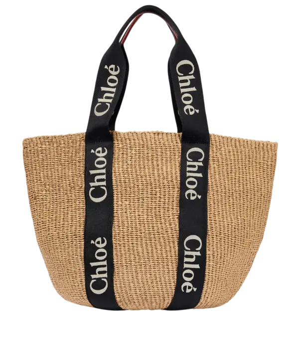 Chloé Woody Large Basket Bag - Beige