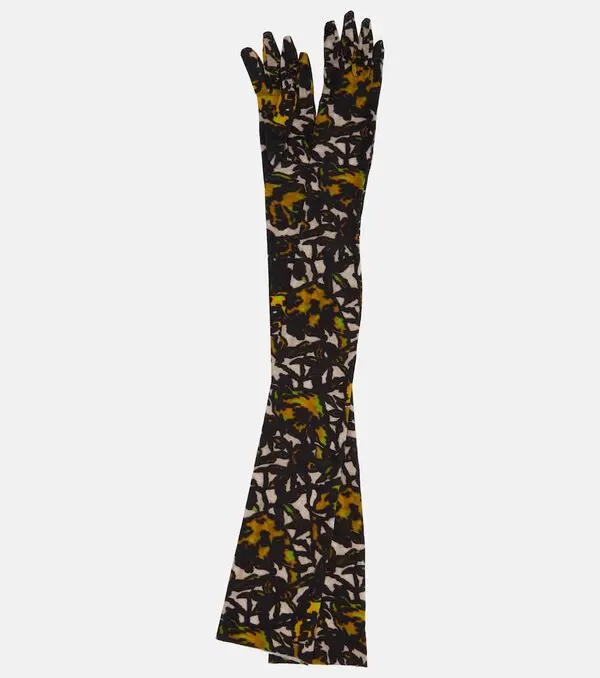 Dries Van Noten Printed Gloves - Multicoloured
