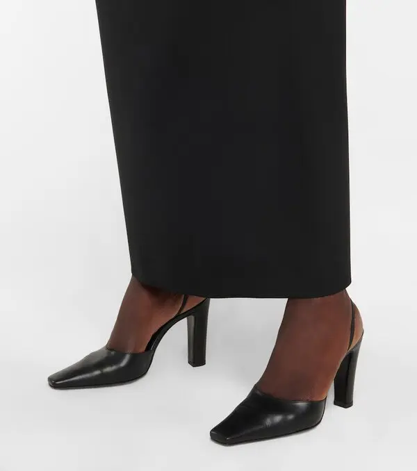 THE ROW Slingback Leather Pumps