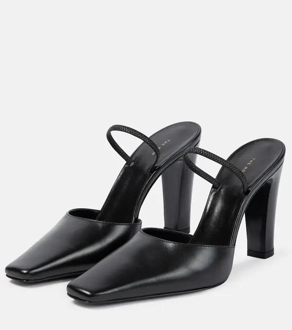 THE ROW Slingback Leather Pumps