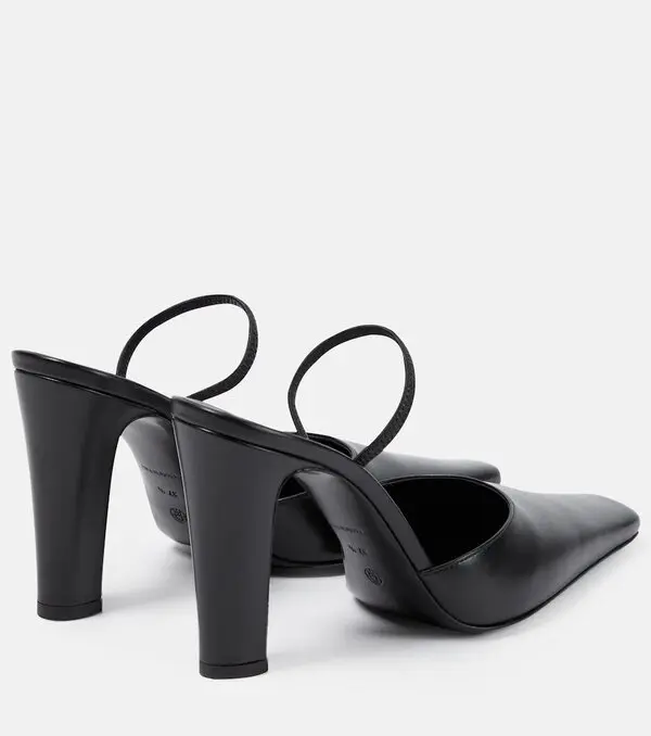 THE ROW Slingback Leather Pumps