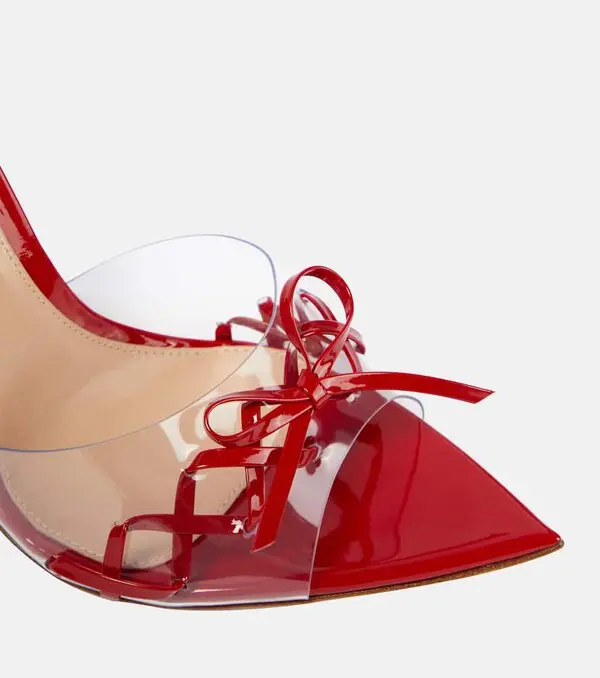 GIANVITO ROSSI Patent Leather And Pvc Mules